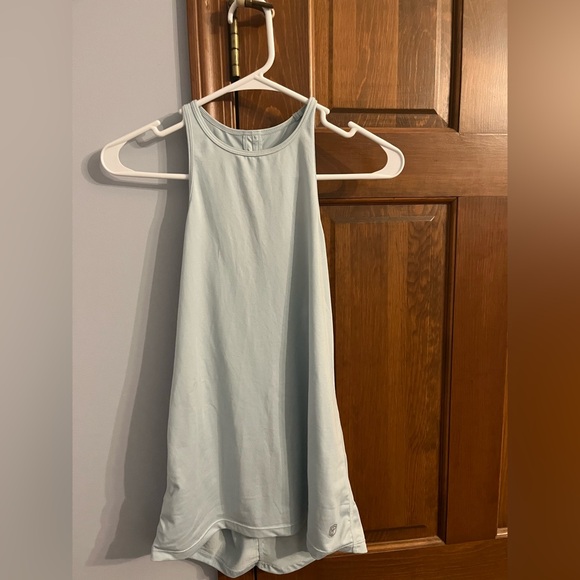 Tops | High Neck Open Back Workout Tank | Poshmark